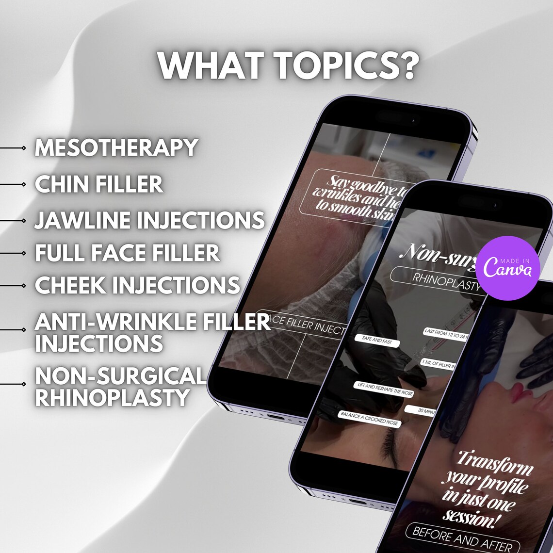 40 Filler Video Instagram Reels, Botox and Filler Reels, Face Filler ...