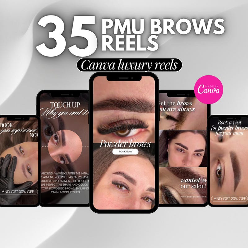 Makeup Reels Template - Etsy