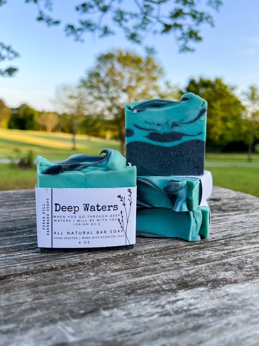 Deep Waters Handmade Soap Masculine Soap Soap for Men Bible Verse Gift ...