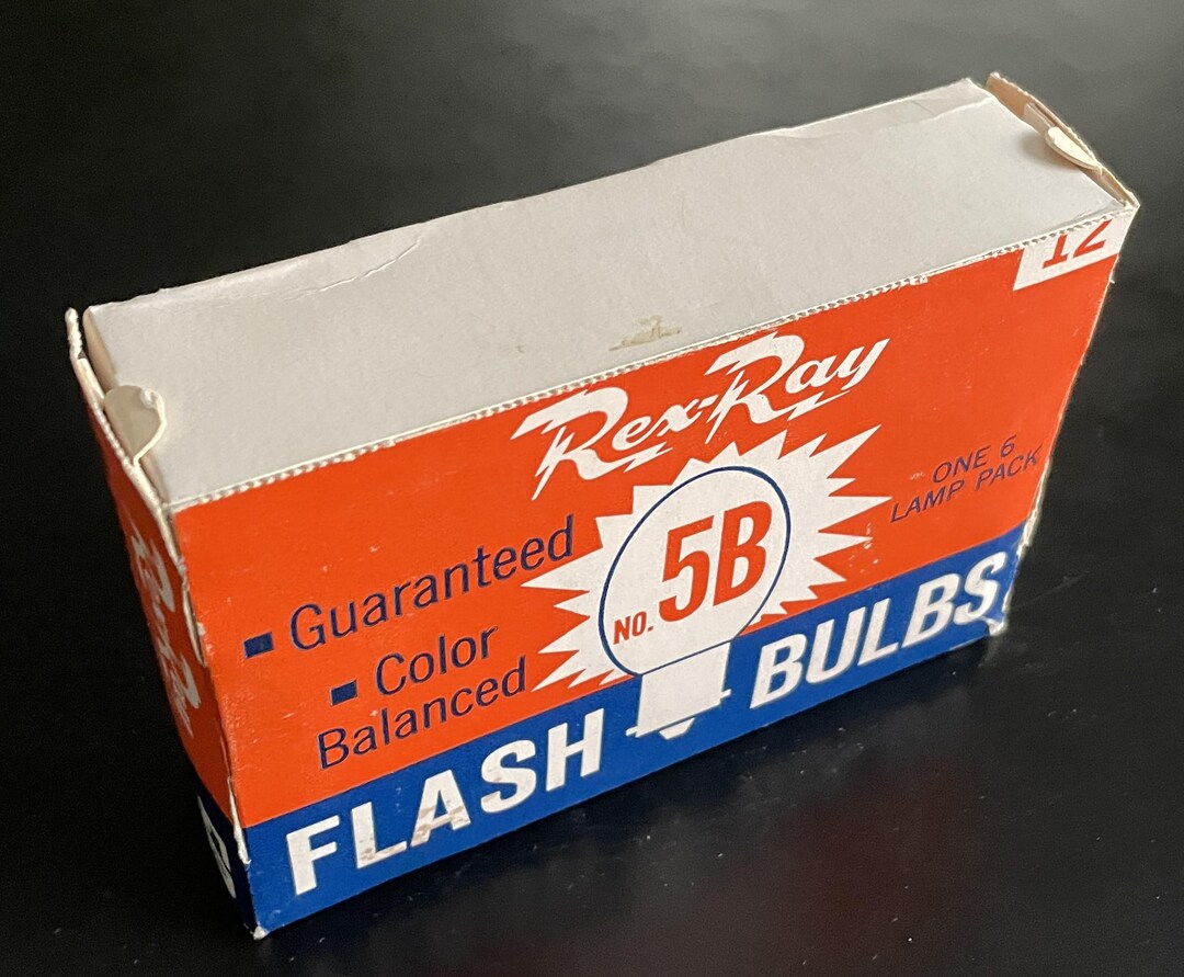 Package of 12 Vintage 1950s Rex-ray No. 5B Flashbulbs for Film ...