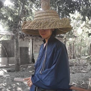 Samurai Roningasa Ronin Hat Traditional Edo Style Bamboo Hat Handmade ...