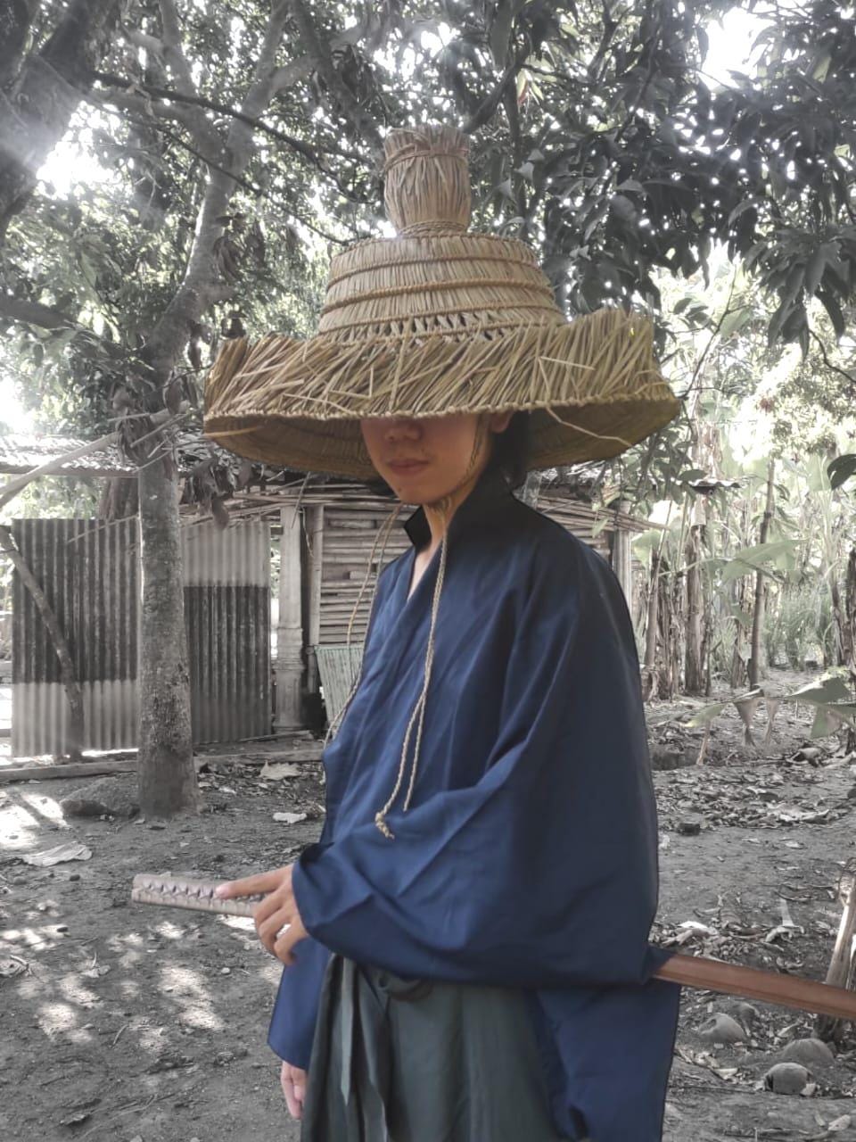 Samurai Roningasa Ronin Hat Traditional Edo Style Bamboo Hat Handmade ...