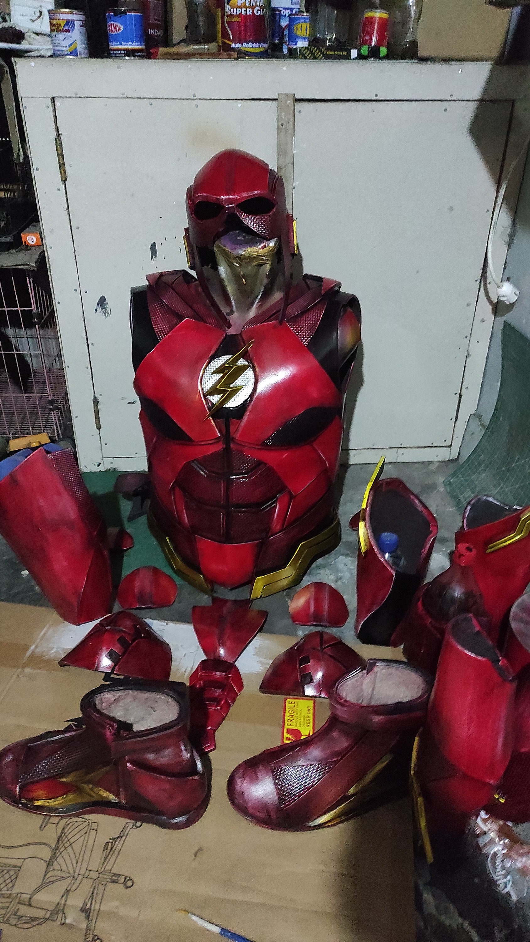 The Flash Justice League Costume Armor - Etsy