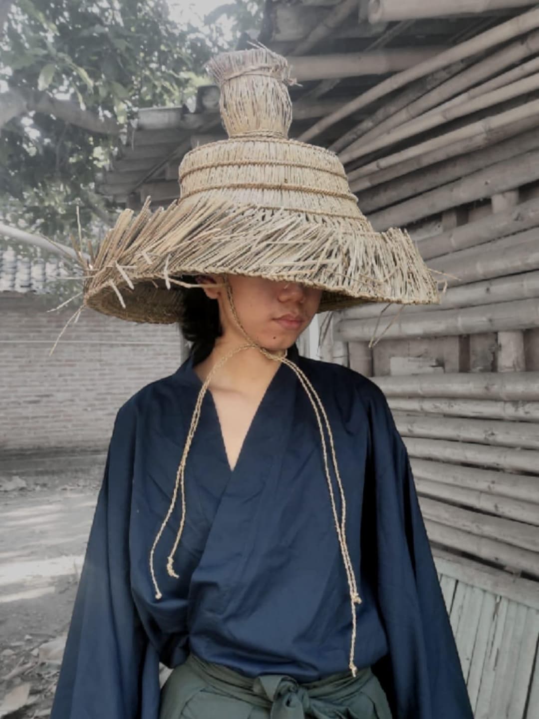 Samurai Roningasa Ronin Hat Traditional Edo Style Bamboo Hat Handmade ...