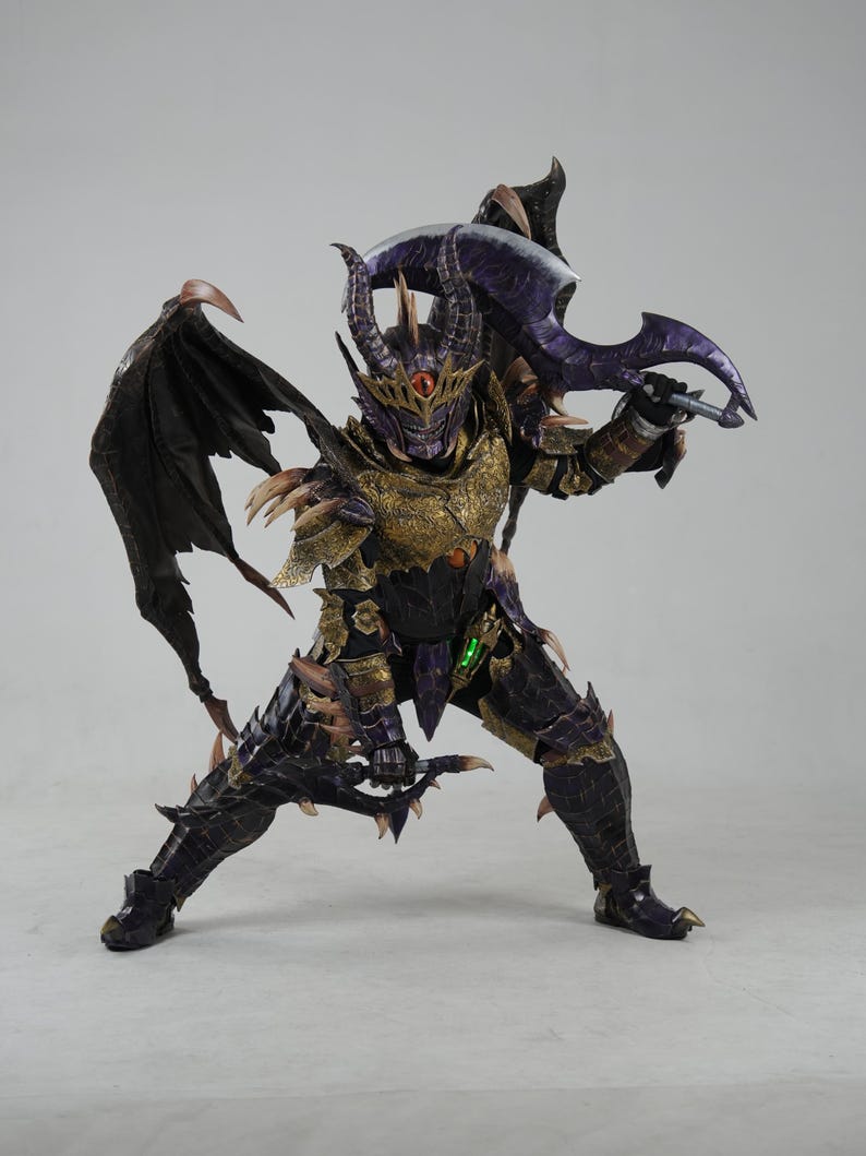 Monster Hunter World Armor Fatalis Beta Costume Cosplay - Etsy