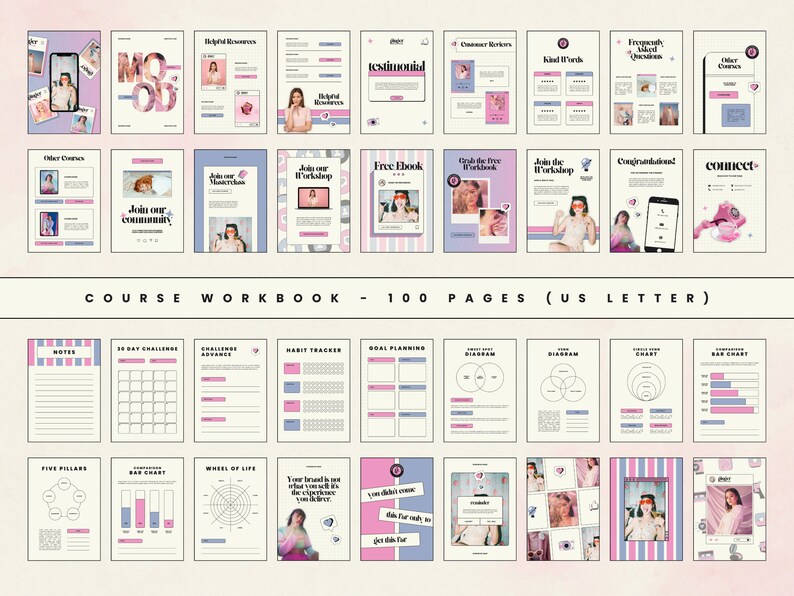 Canva Workbook Template for Coaches & Course Creators, Coaching Tools ...