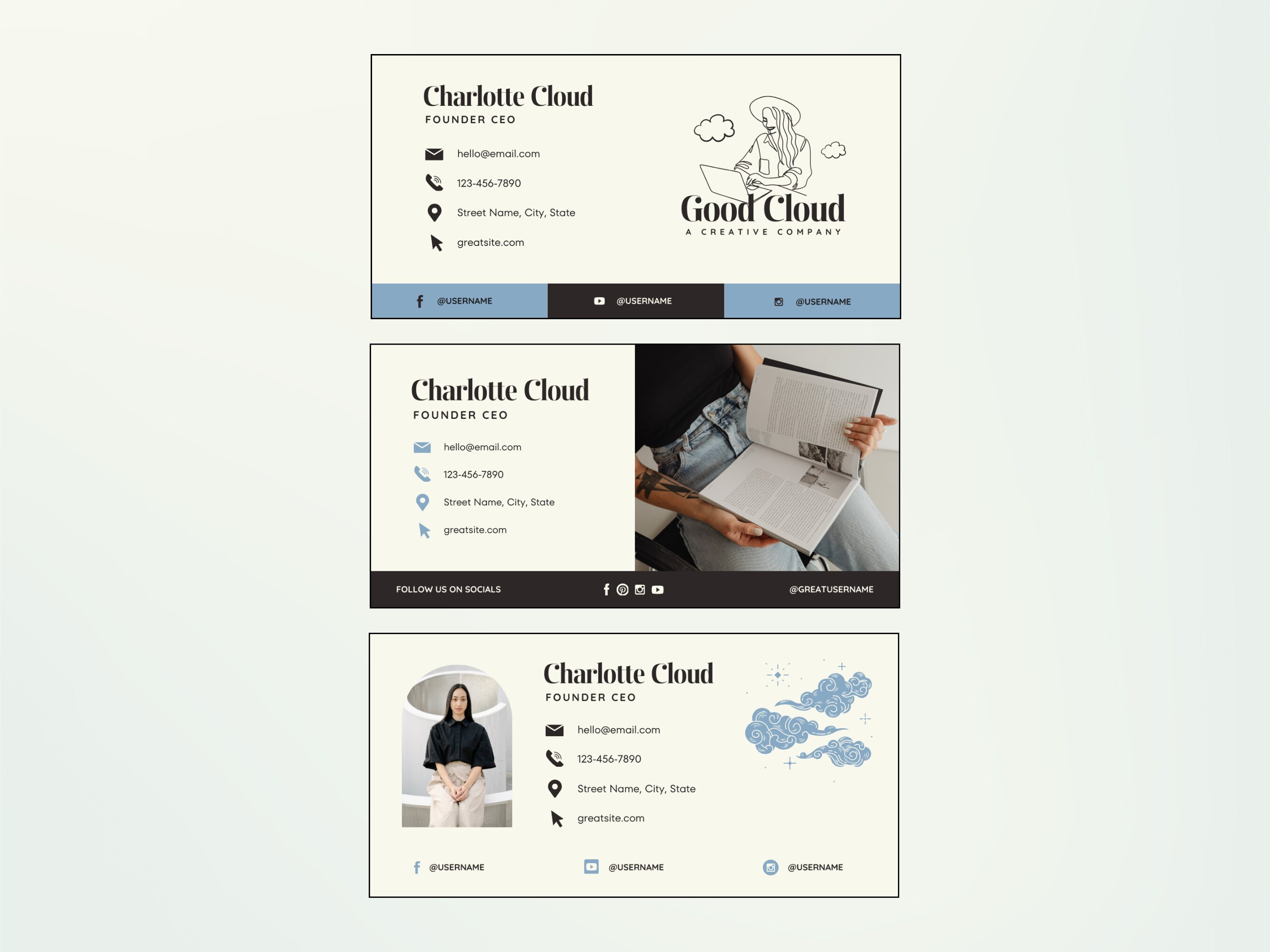 Canva Email Signature Template, Small Business Email Signature, Modern ...