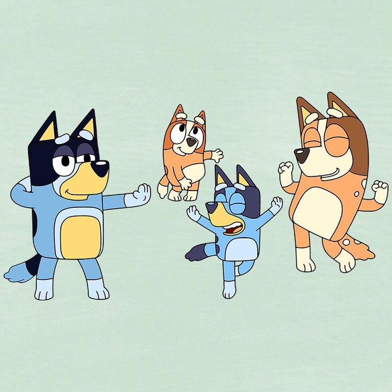 Playful Blue Dog PNG & Yellow Dog SVG Best Friends Dog Graphics Cute ...