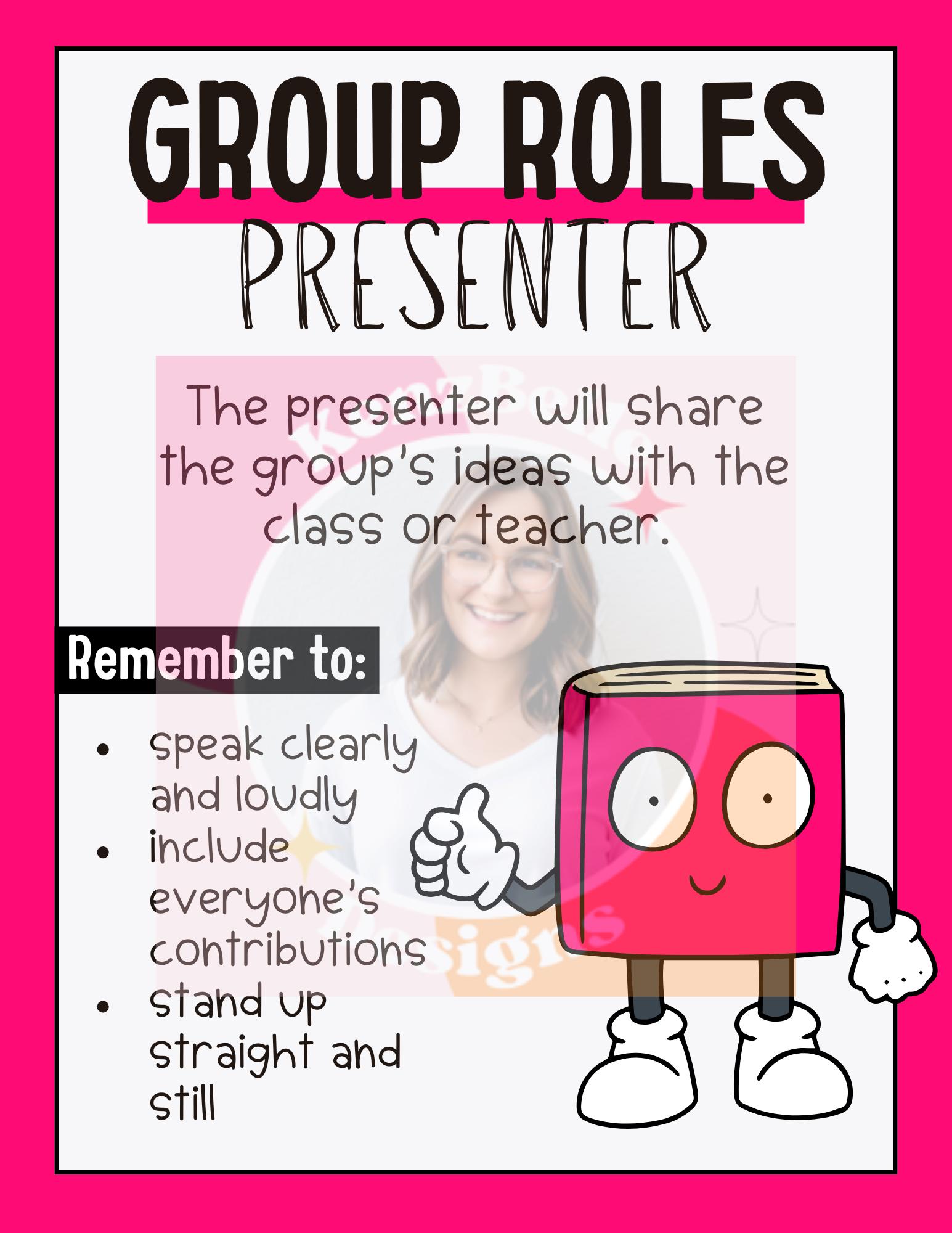 Group Work Role Cards | Classroom Jobs for Small Groups | Student ...