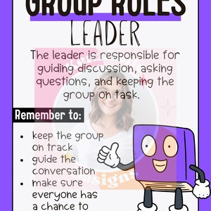 Group Work Role Cards | Classroom Jobs for Small Groups | Student ...