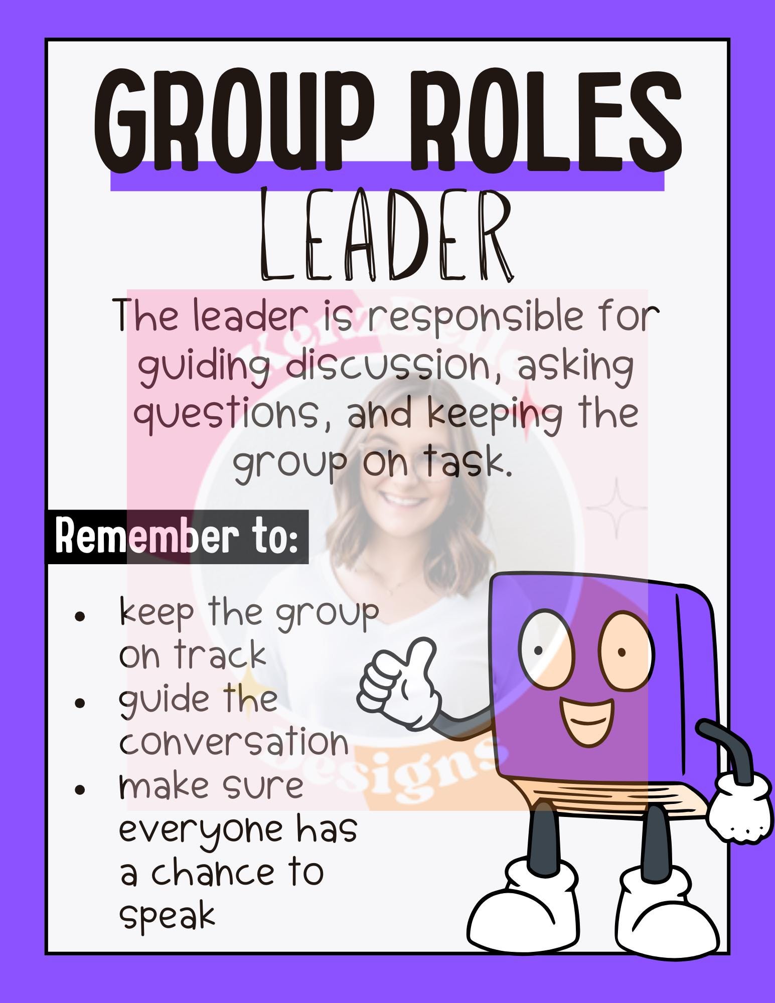 Group Work Role Cards | Classroom Jobs for Small Groups | Student ...