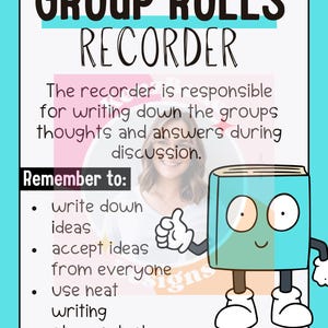 Group Work Role Cards | Classroom Jobs for Small Groups | Student ...