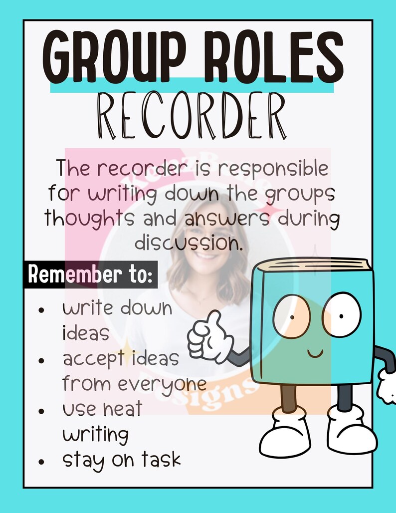 Group Work Role Cards | Classroom Jobs for Small Groups | Student ...