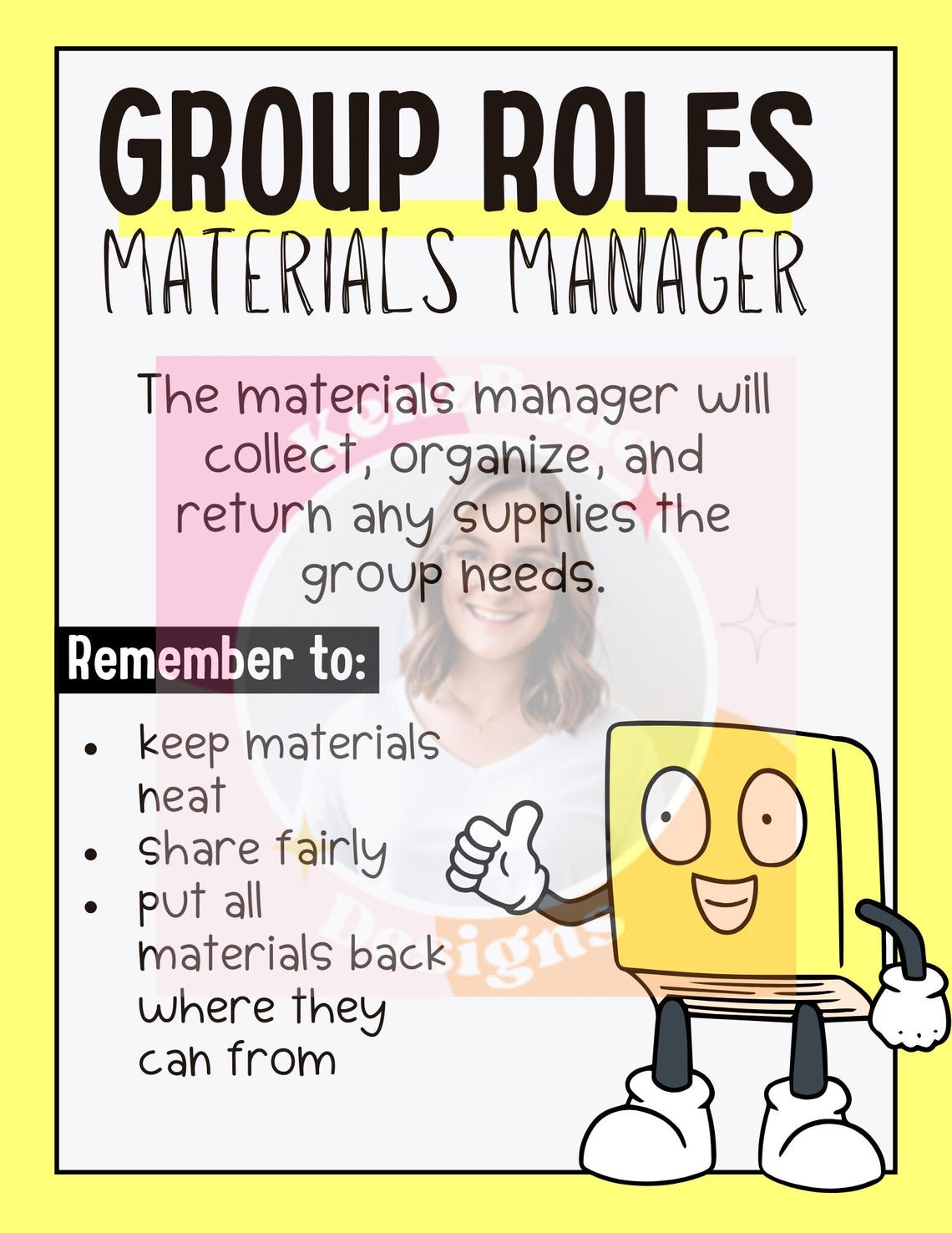 Group Work Role Cards | Classroom Jobs for Small Groups | Student ...