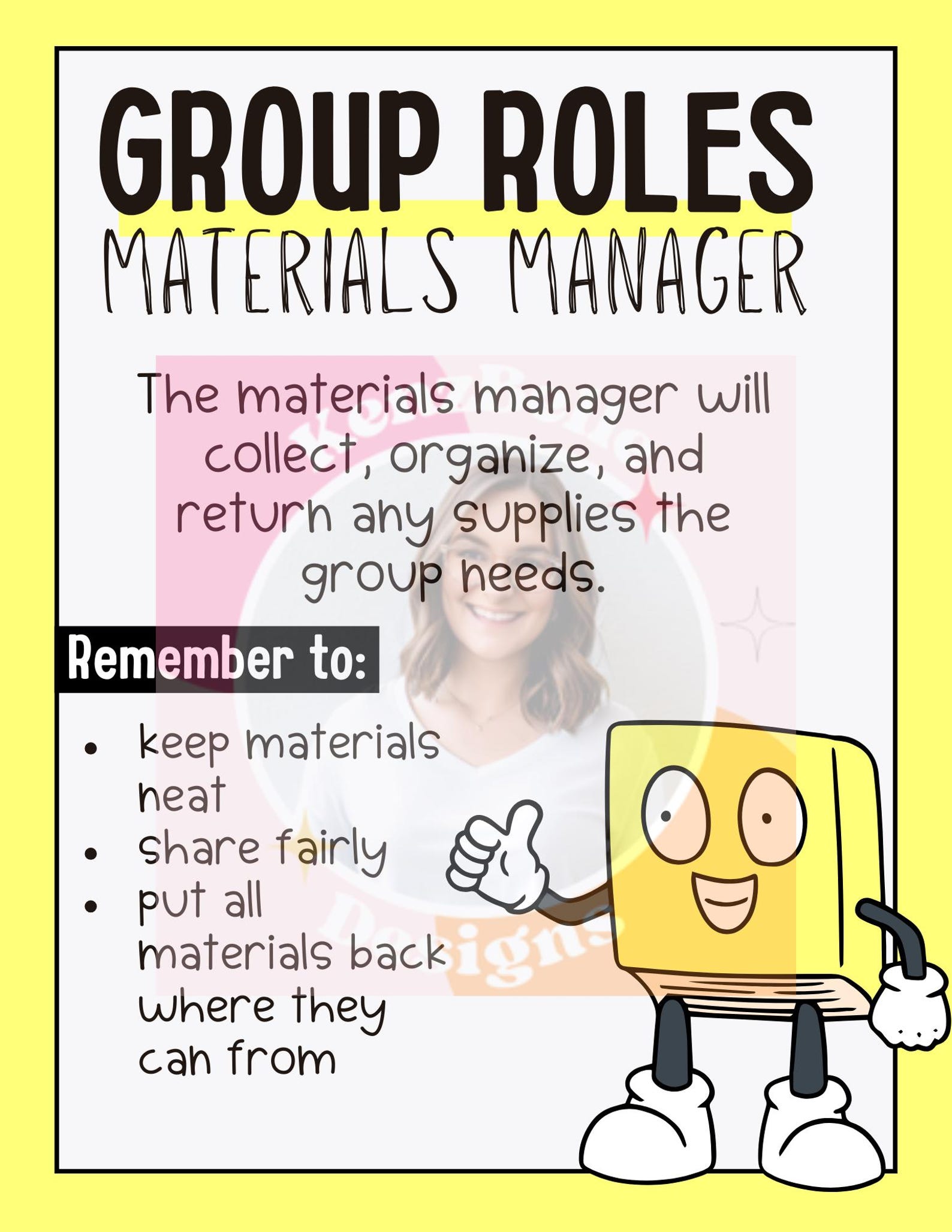 Group Work Role Cards | Classroom Jobs for Small Groups | Student ...