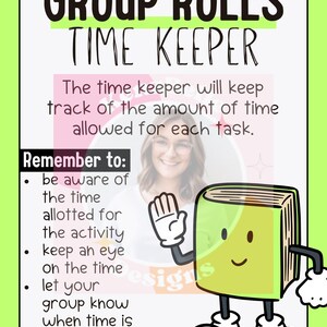Group Work Role Cards | Classroom Jobs for Small Groups | Student ...