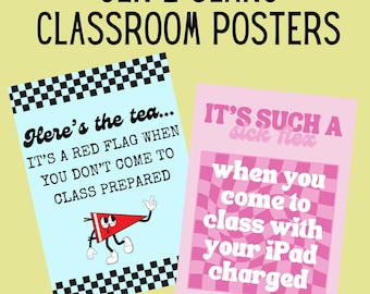 Classroom Poster Gen Z Slang Bundle Back to School Motivation Growth ...