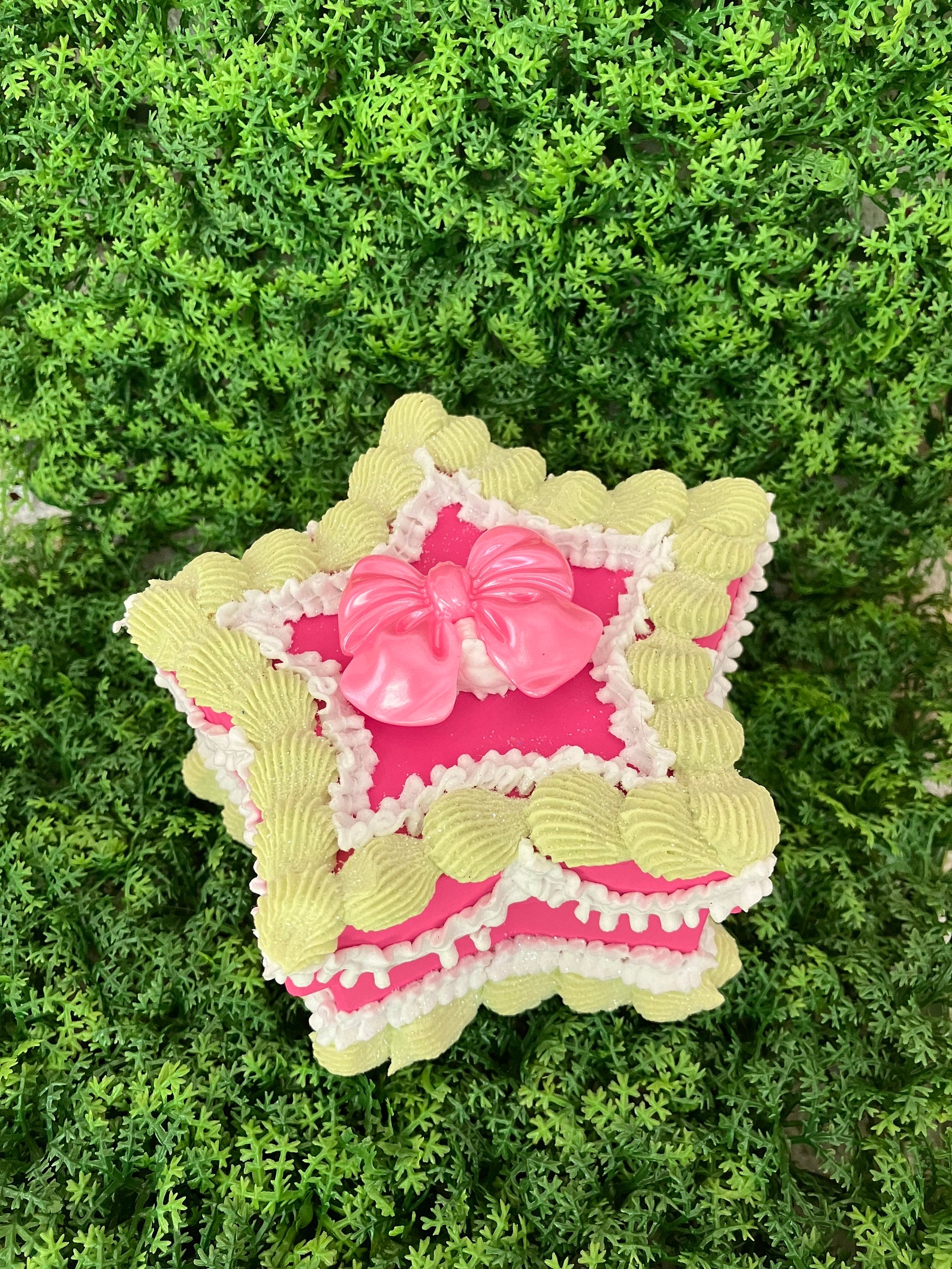 Pink and Green Cake Gift Box - Etsy