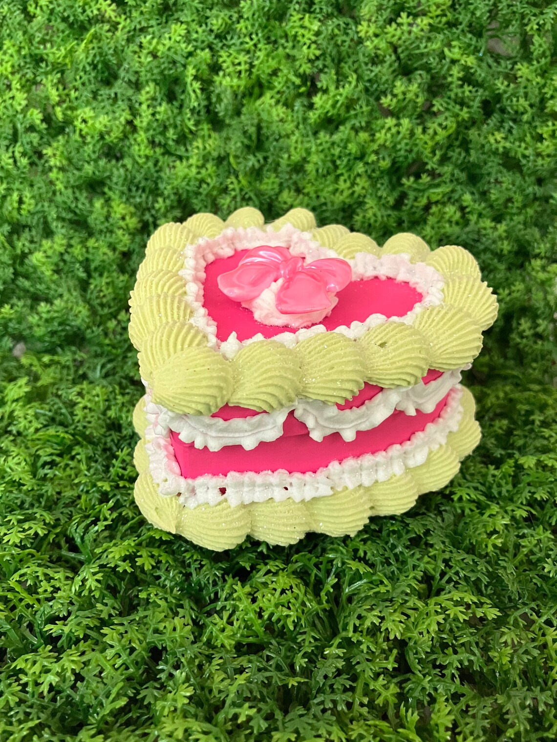 Pink and Green Cake Gift Box - Etsy