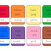 Hebrew Colors Flashcards -learn the Hebrew Colors Fast - Etsy
