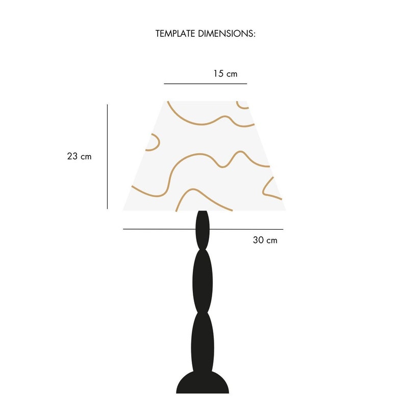 Printable Lampshade Cut Template - Etsy