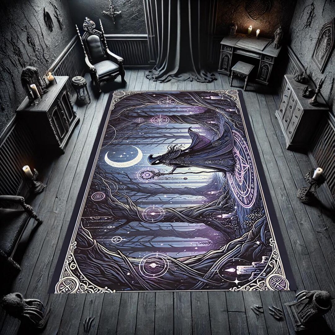 Ghost Rug,gothic Gift,vampire Decor,spooky Rug,creepy Rug,dark ...