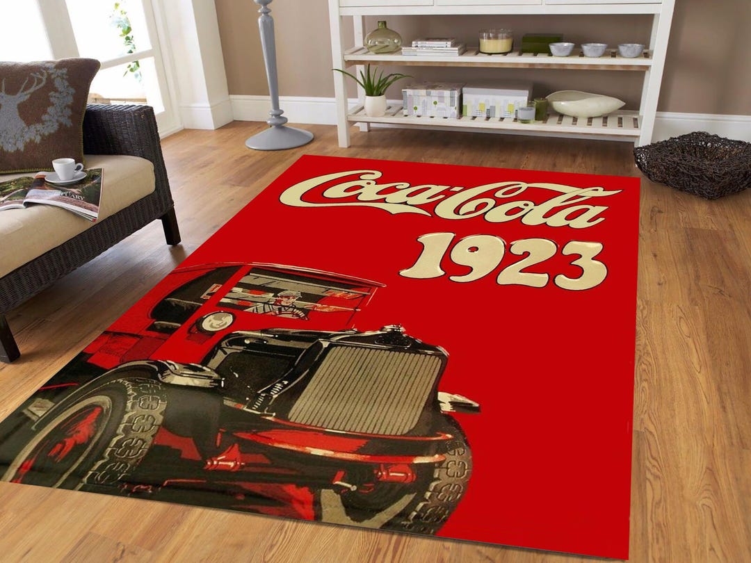 Coca Cola Rug,cola Rug,coke Rug,tractor Rug,red Rug,historic Rug ...