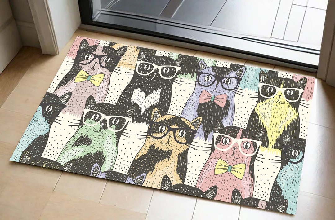 Animal Doormat,cat Doormat,colorful Doormat,modern Doormat,teens Room ...