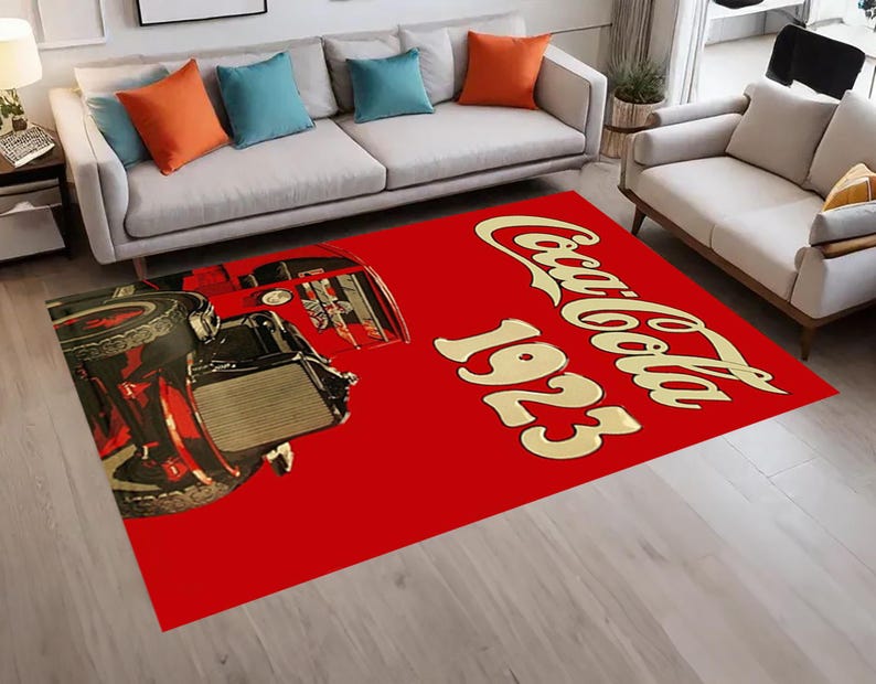 Coca Cola Rug,cola Rug,coke Rug,tractor Rug,red Rug,historic Rug ...