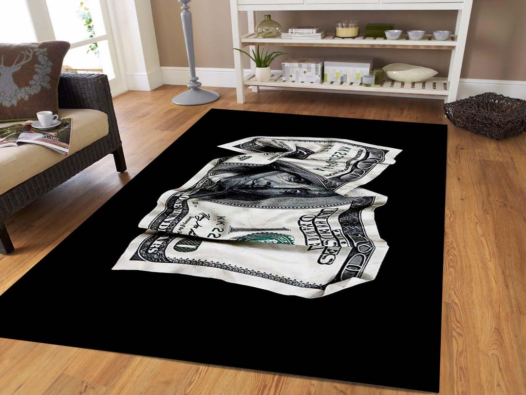 Money Rug: Modern Dollar Bill Design, Teens Room Decor - Etsy
