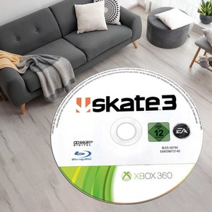 Skate 3 Rug, Gift for Skater, Skate Gift, Gift for Gaming, Rugs for ...