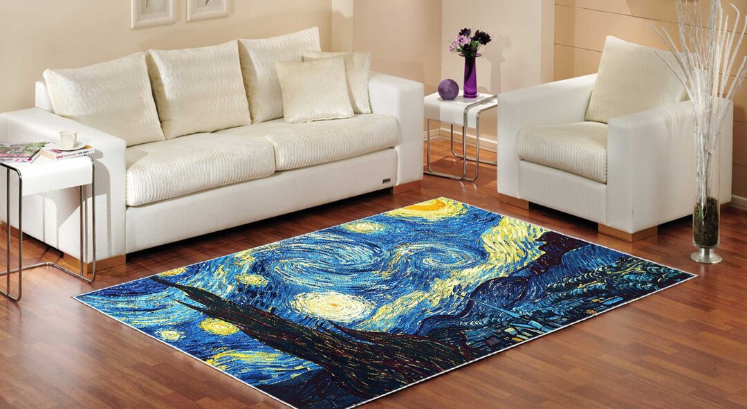 Rug, Vincent Van Gogh, the Starry Night, Carpet, Van Gogh Painting, the ...