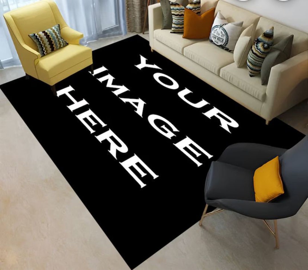 Custom Rug, Your Logo Rug, Logo Rug, Your Text, Personalized Rug ...