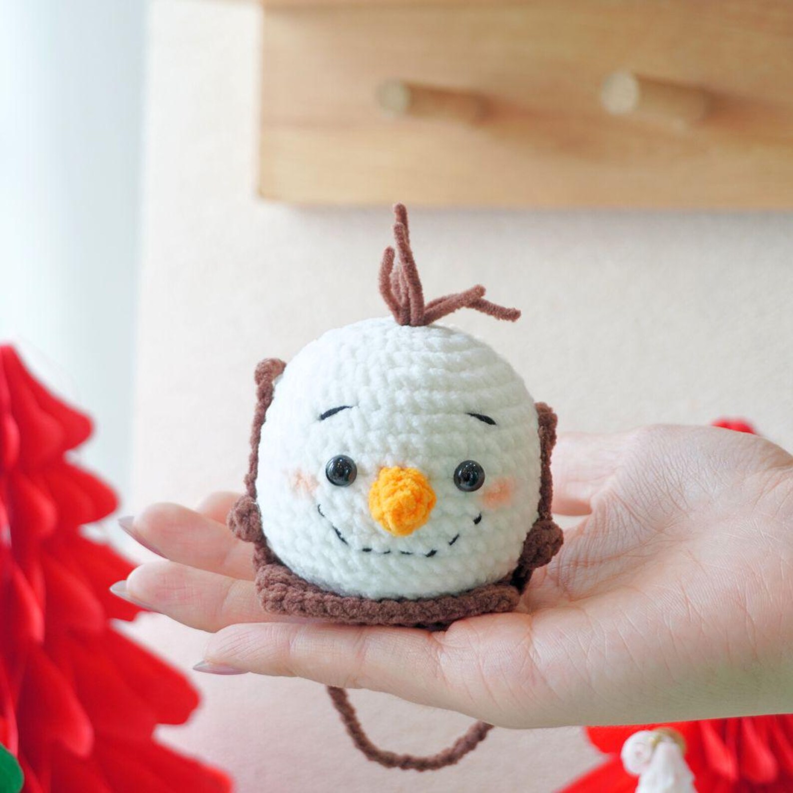 Snowman on Swing Crochet Pattern, Christmas Crochet Patterns, Car ...
