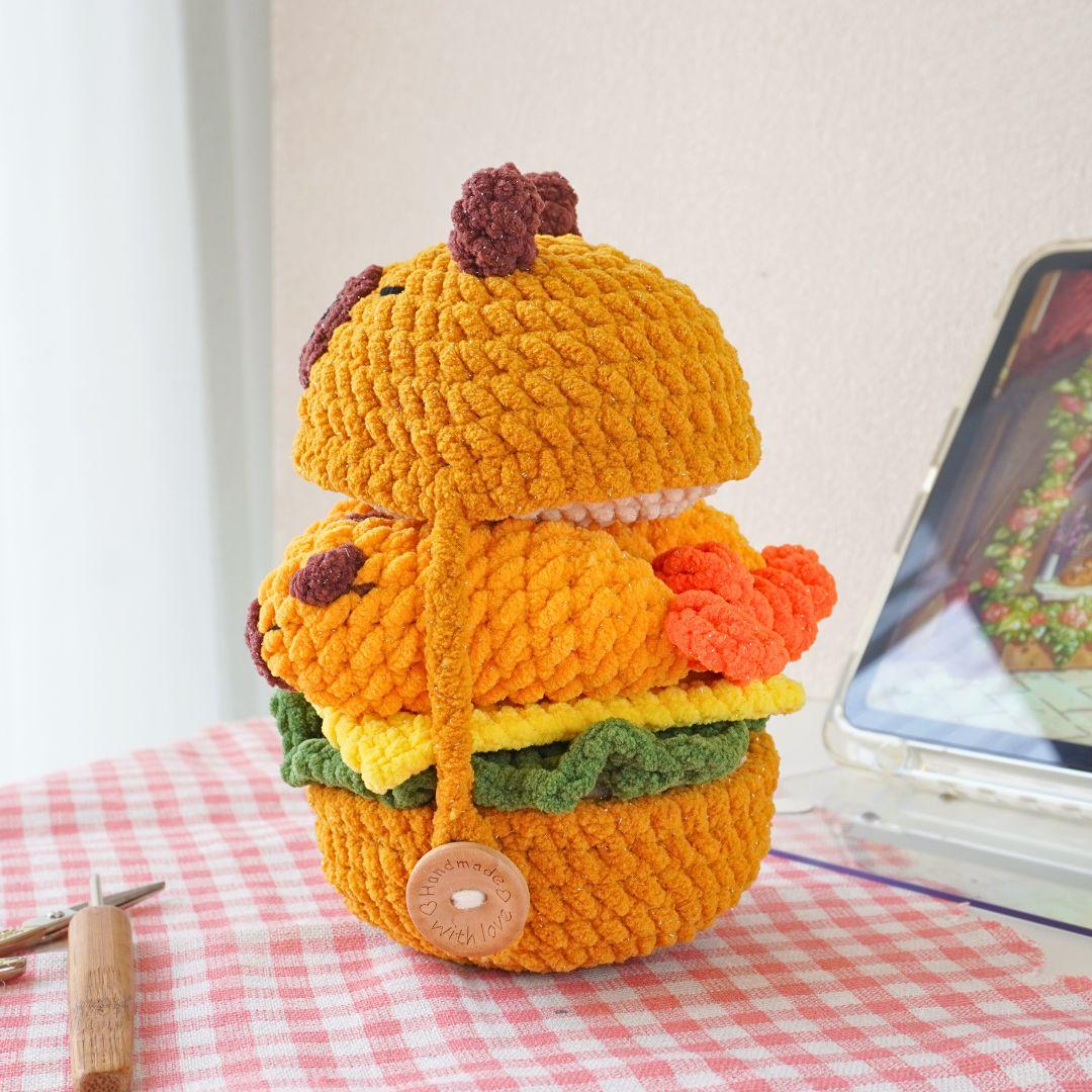 Capyburger Crochet Pattern, Burger Crochet Pattern, Capybara Amigurumi ...