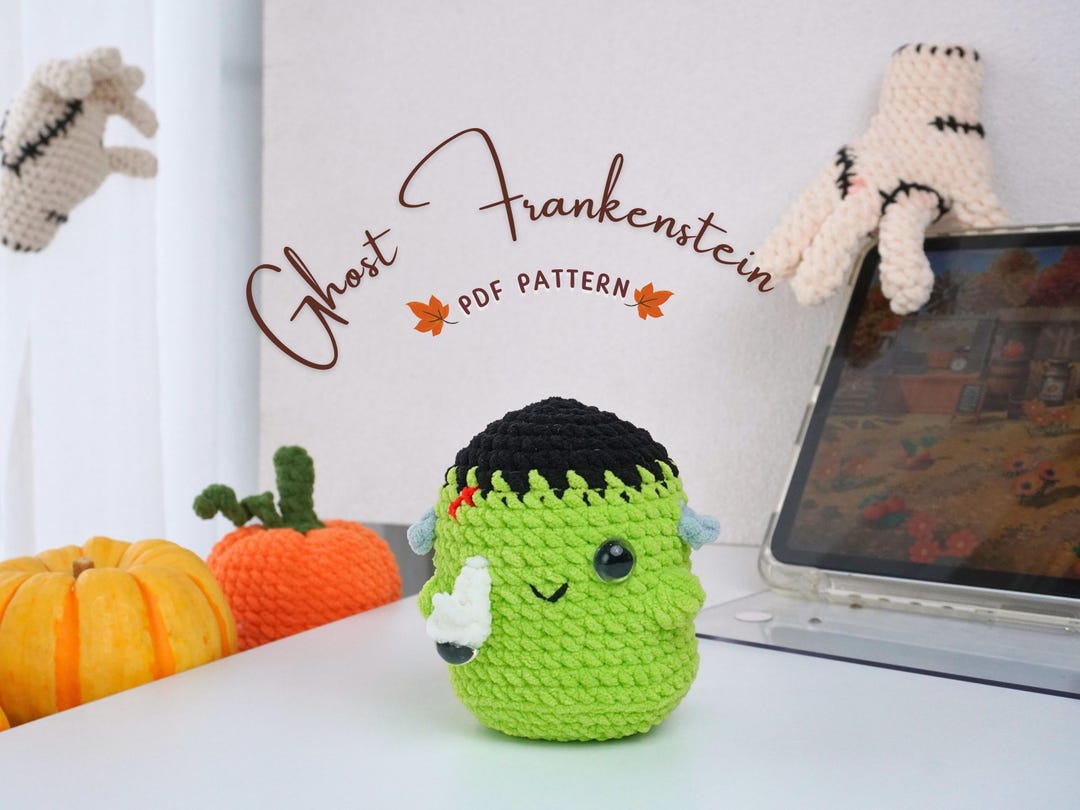 Ghost Frankenstein Crochet Pattern, Halloween Crochet Pattern ...