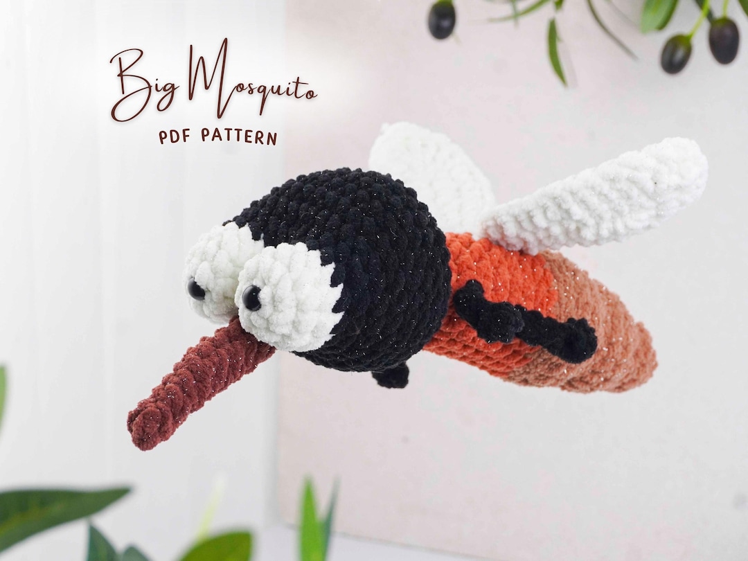 Mosquito Crochet Pattern, Insect Amigurumi Pattern, Bug Plush DIY ...
