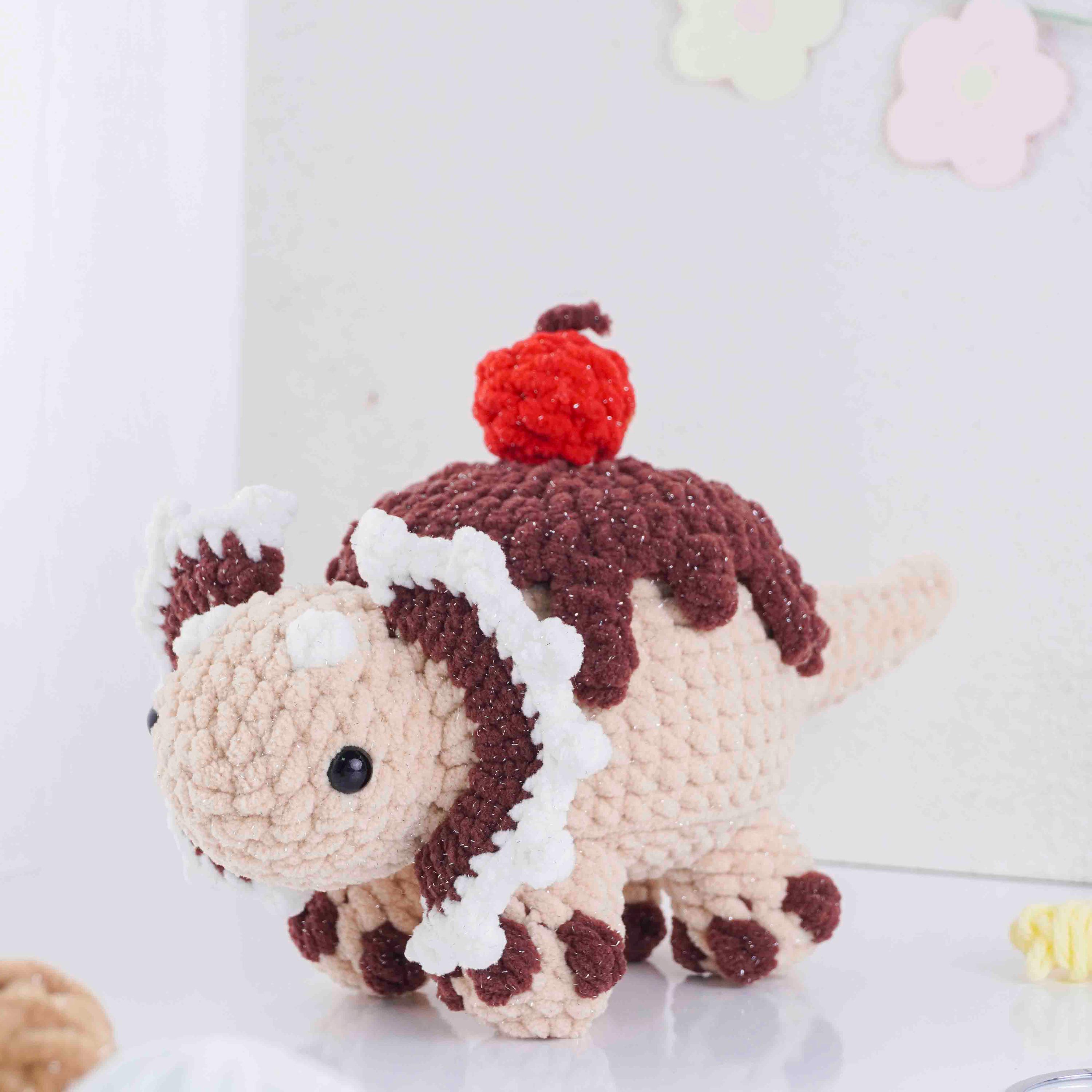 Dilophosaurus Pudding Crochet Pattern, Amigurumi Crochet Pattern ...