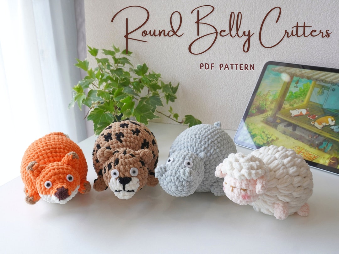 Amigurumi Crochet Patterns, Round Belly Critters Crochet, Pudgy Fox ...