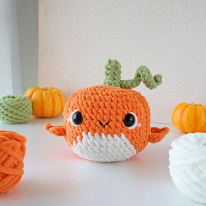 Whale Pumpkin Crochet Pattern, Pumpkin Crochet Pattern, Amigurumi ...