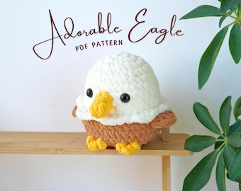 Baby Eagle Amigurumi Pattern, Crochet Pattern, Eagle Crochet, Adorable ...