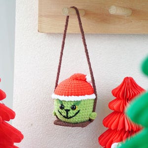 Christmas Cheer Swing Crochet Patterns Bundle, Christnmas Car Hanging ...