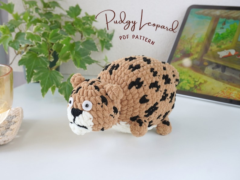 Leopard Amigurumi Crochet Patterns, Pudgy Leopard Crochet Pattern ...