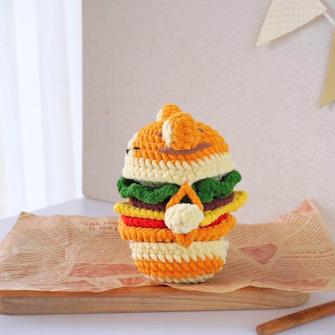 Catburger Crochet Pattern, Cat Crochet Pattern, Amigurumi Crochet ...