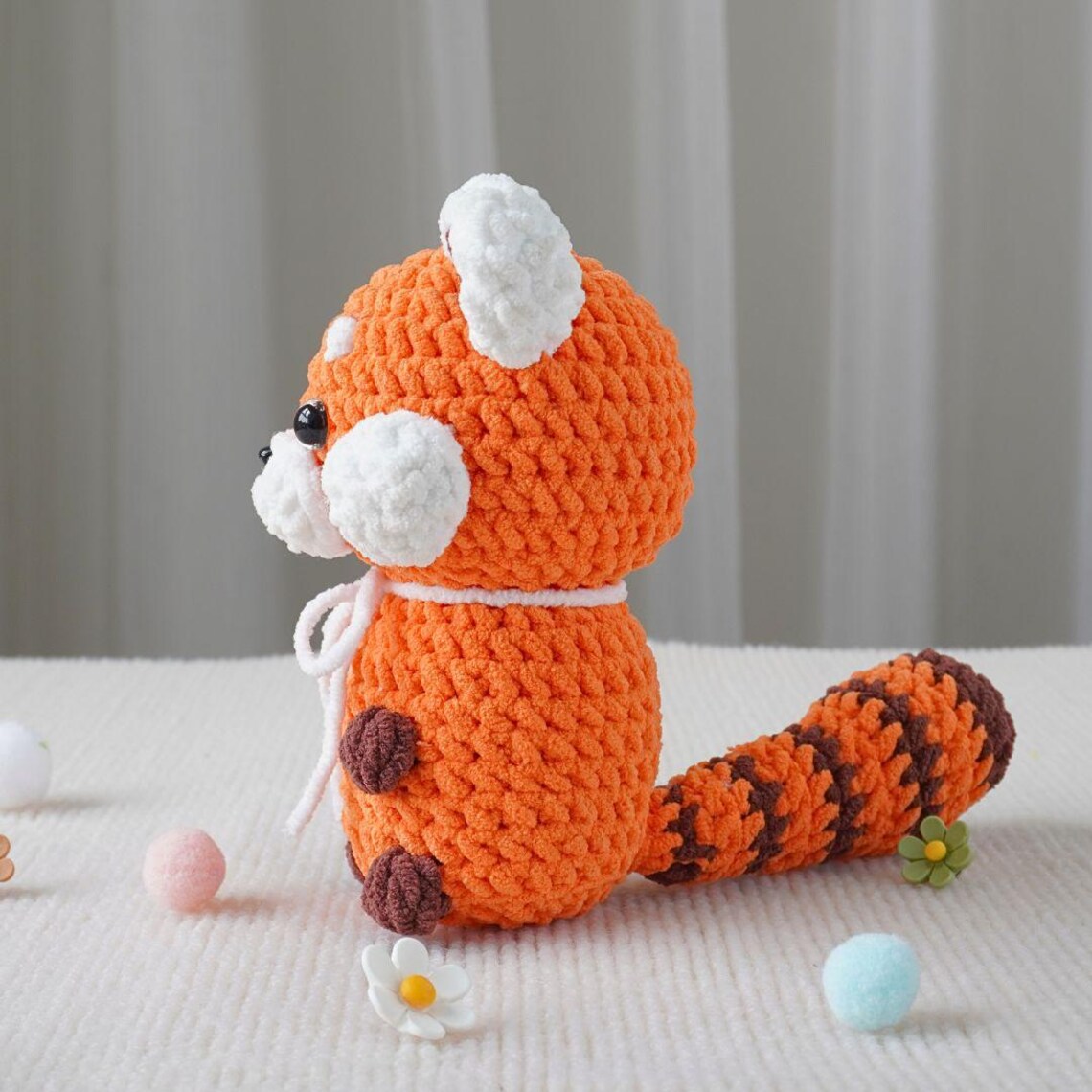 Red Panda Amigurumi Crochet Pattern, Low Sew Panda Crochet Pattern ...