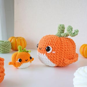 Whale Pumpkin Crochet Pattern, Pumpkin Crochet Pattern, Amigurumi ...