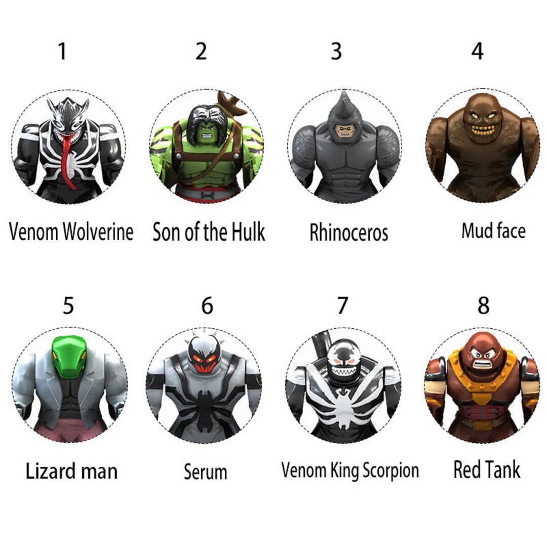 2024 Hulk Clayface Superhero Series Minifigure Building Block Toy Set ...