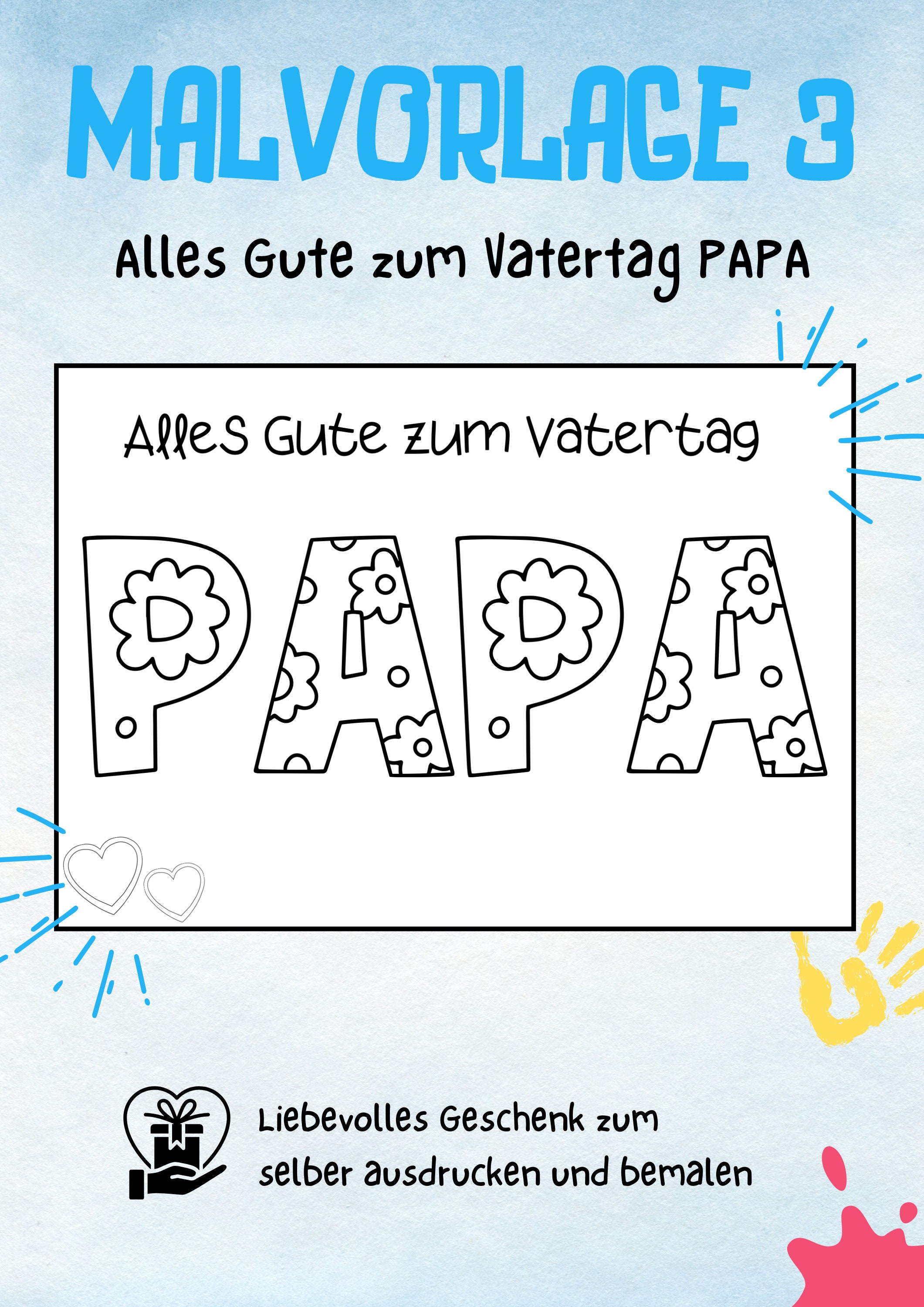 3 Coloring Pages Dad | Picture Birthday Dad | Coloring Page for ...
