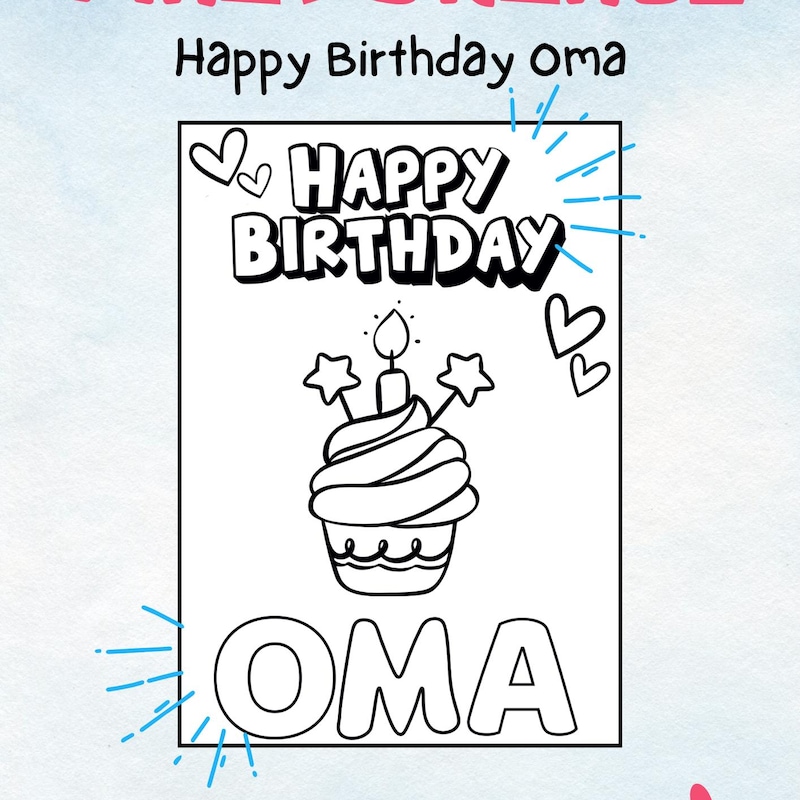 Kinder geburtstag malen - Etsy.de