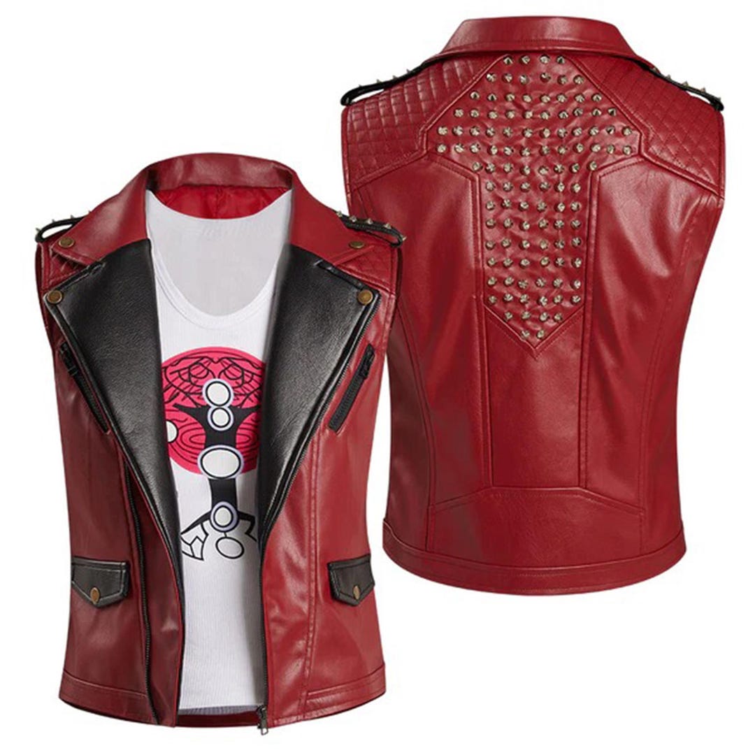 Thor Love and Thunder Chris Hemsworth Red & Black Motorcycle Biker ...